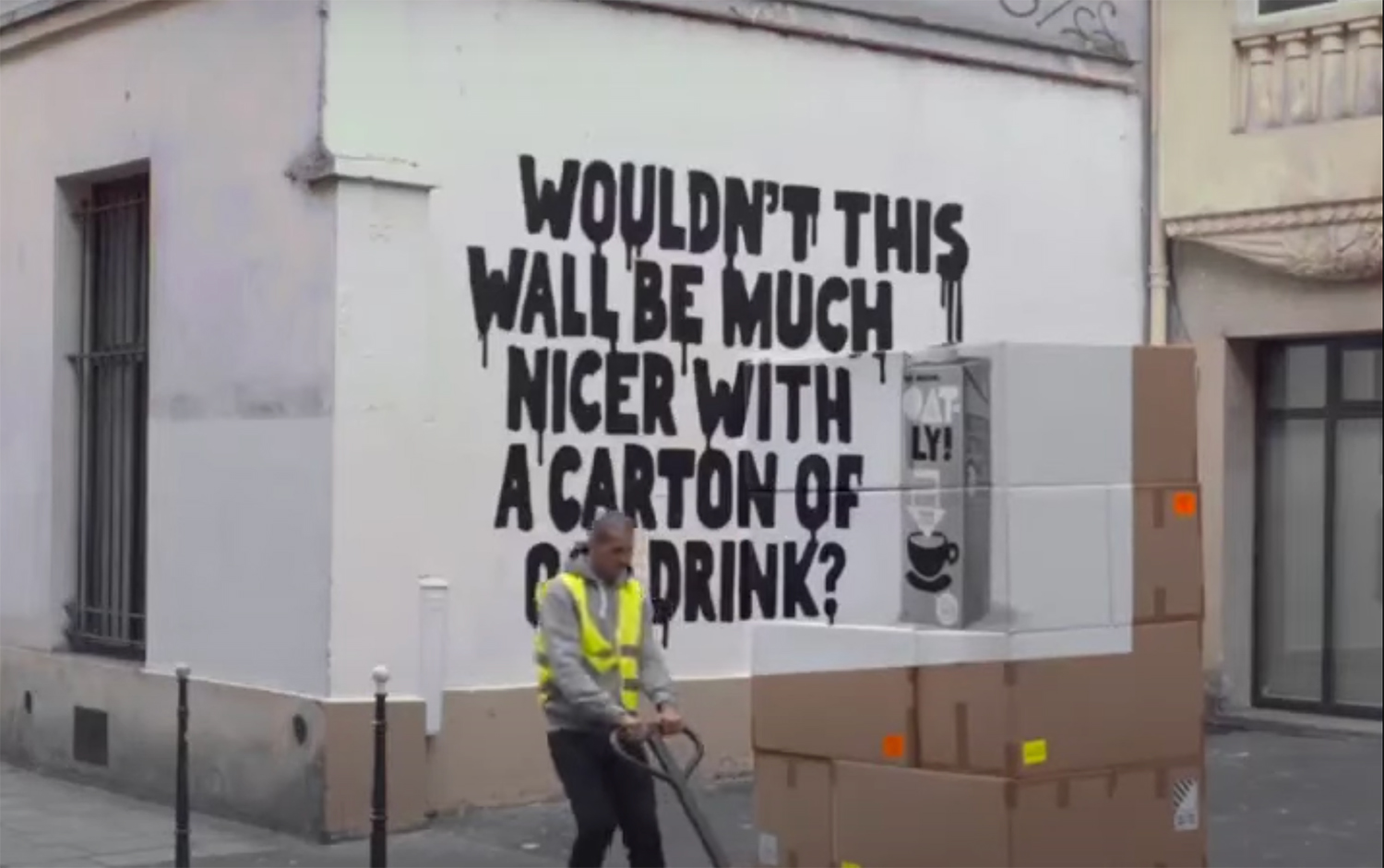Art or Ad? Oatly's Brilliant Viral Mural in Paris Blurs the Lines