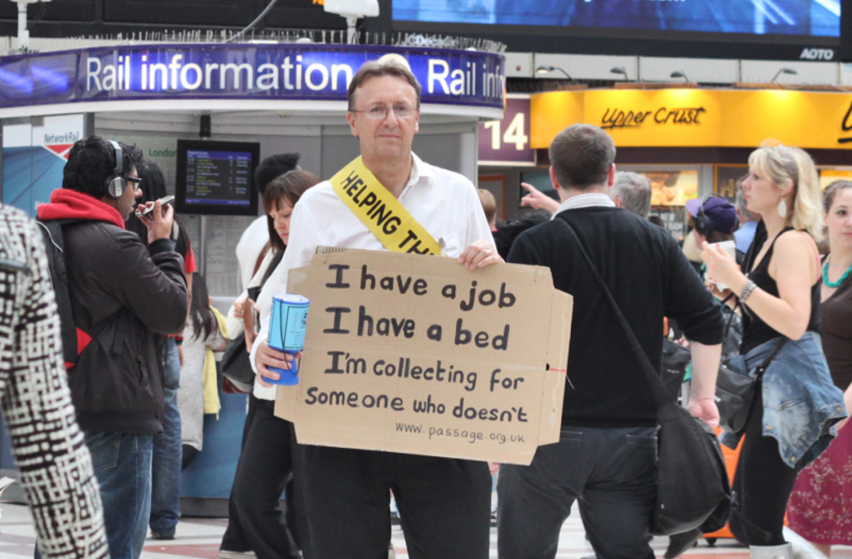 Brilliant signs help volunteers increase donations for the homeless by ...
