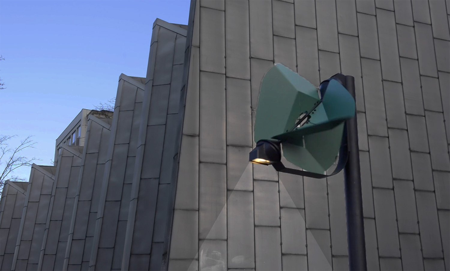 Ingenious wind-powered street light turns on when needed and is insect ...