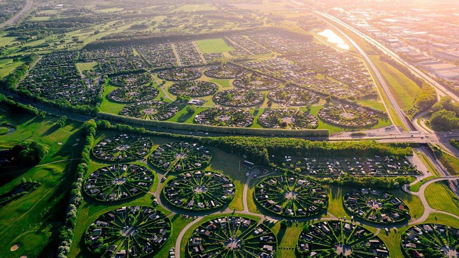 The story behind Denmark’s unique garden city of community circles ...