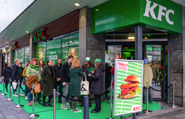 The first vegetarian, chicken-less KFC in the world trials for one week ...