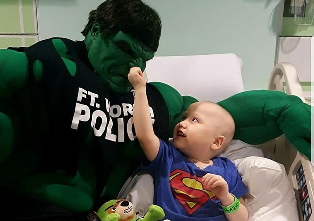 Real life Superhero travels the country to inspire sick children ...