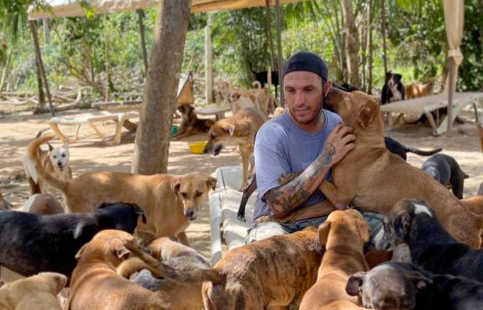 Animal Lover Brings 300 Dogs Into His House During Hurricane - BrightVibes