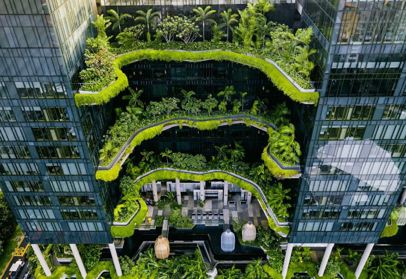 ¿Podría el Parkroyal on Pickering ser el hotel más verde de Asia? - BrightVibes