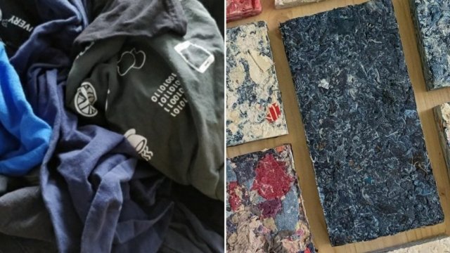 This architect transforms old clothes into bricks - BrightVibes