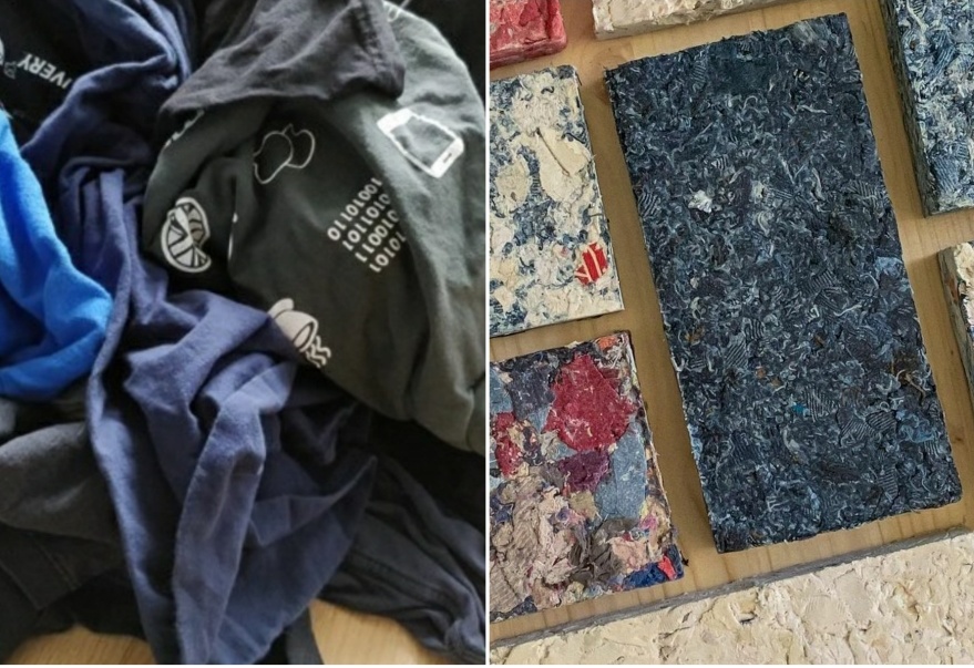 This architect transforms old clothes into bricks - BrightVibes