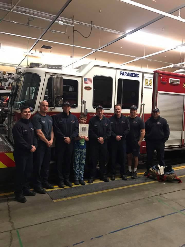 How these firefighters ? saved Mason's birthday ? is so incredibly ...