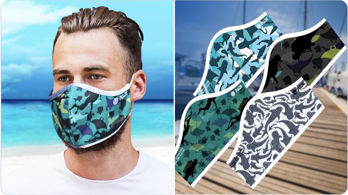 Scuba diving group makes face masks from recycled ocean plastic ...