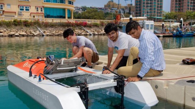 AI-enabled robotic boat cleans waterways to stop plastic trash reaching the ocean - BrightVibes